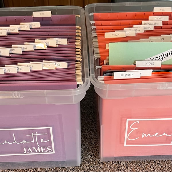 Printable Family Tote Labels Family File Folder Labels Family DIY ...