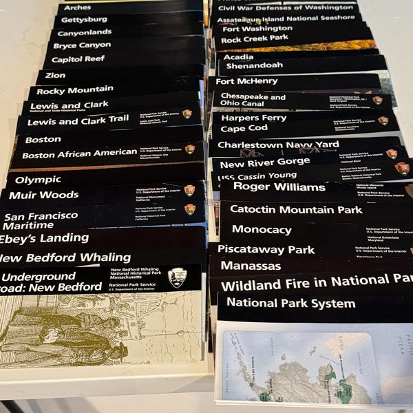 National Park Map Binder - Etsy