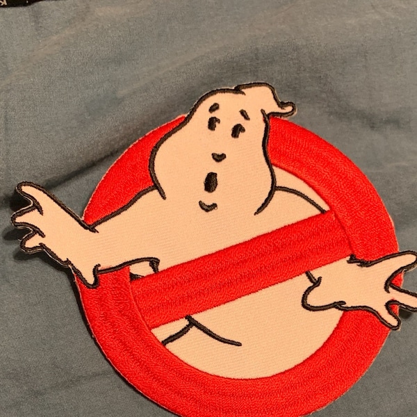 Ghostbusters No Ghosts Logo GB Halloween Costume - Uniform Embroidered Iron on Patch - Etsy