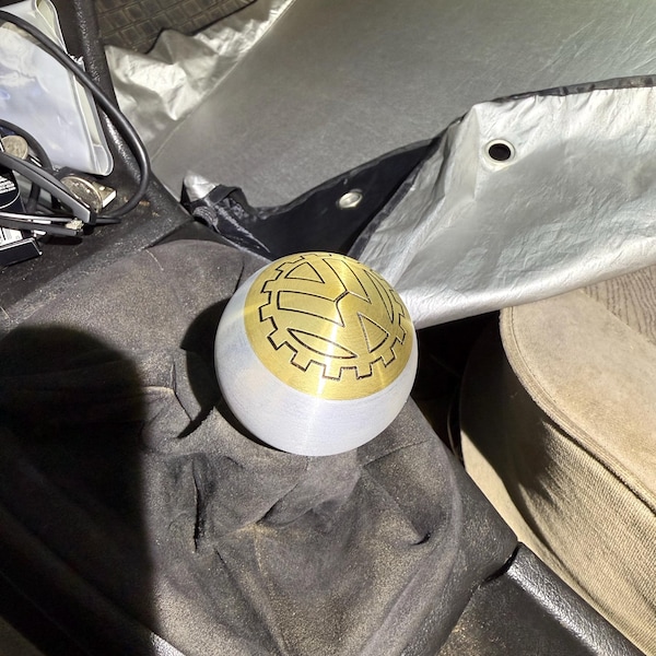 Custom Engraved Billet Aluminum With Brass Inlay Shift Knobs for Any ...
