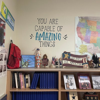 You Are Capable of Amazing Things Decal You Can Do Amazing Things Self ...