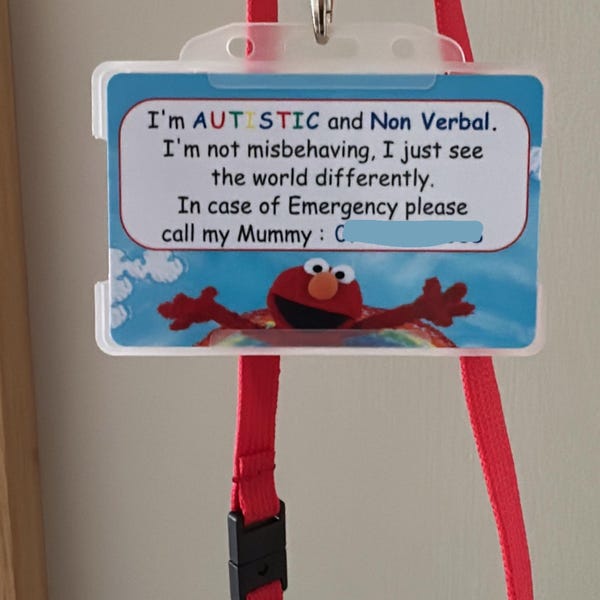 ADHD and ODD Awareness ID Card and Lanyard - Etsy