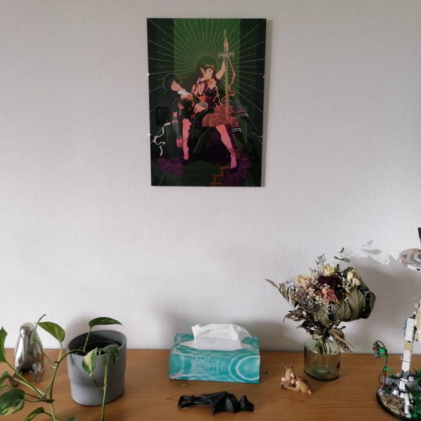 Pieta Byleth and Sothis Fire Emblem Three Houses Art Print | Plain or ...