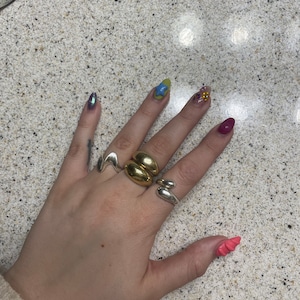 Spiral Ring, Hypnotic Ring, Spiral Brass Ring, Swirl Ring, Gold Wired ...