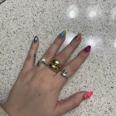 Spiral Ring, Hypnotic Ring, Spiral Brass Ring, Swirl Ring, Gold Wired ...