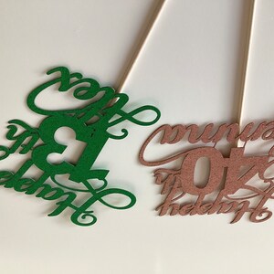 Custom Glitter Cake Topper, Personalised Cake Topper, Any Words Cake ...