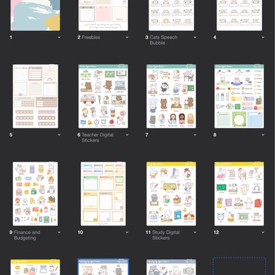 Cute Korean Hanbok Character Digital Planner Stickers Korean - Etsy