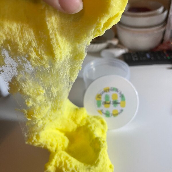 Pineapple Cloud Slime Scented W/charm & FREE Extras, Tropical Pineapple ...