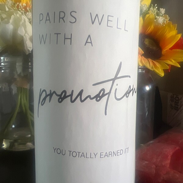 Promotion Candle Label Wine Label Gift, Career Job Promotion Gift, Gift ...