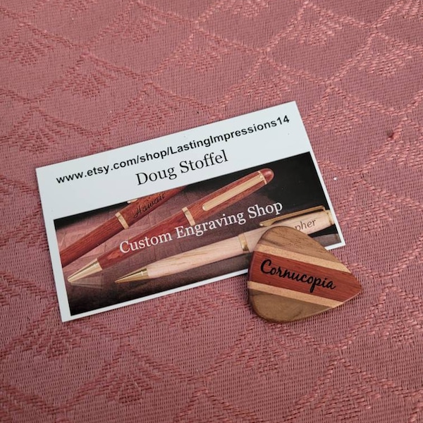 Design a Pick - Custom Wood Guitar Picks - Etsy