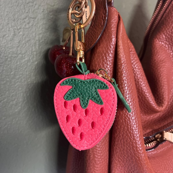 Strawberry Coin Purse Keychain - Coin Purse - Strawberry Accessories ...