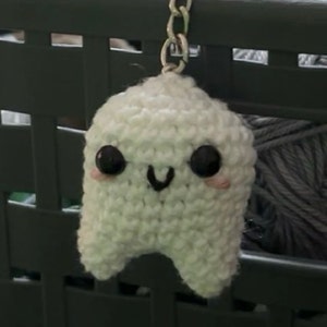 Tooth Keychain Crochet PATTERN ONLY PDF Download Amigurumi Beginner ...