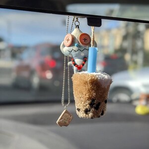 Sprinkle Mochi Donut Pom Pom Christmas Ornament | Etsy