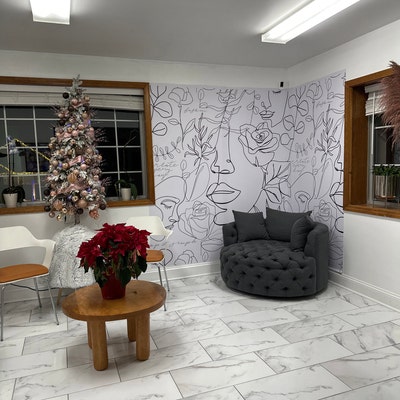 Ivory French Panels Texture Wallpaper Wall Sticker Decor Wall Mural ...