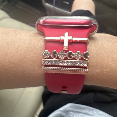 Cross Stackable Watch Band Charms for Apple Watch, Fitbit, Watch Sports ...