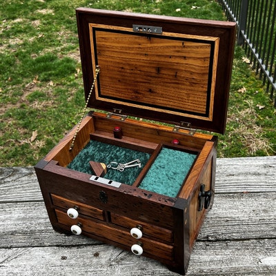 Lock Steel Half Mortise CHEST LOCK With Key and Steel Catch Plate Cedar ...