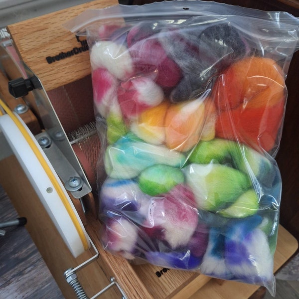 Ecru Romney Combed Top, Wool for Dyeing, Spinning, and Felting, 4 ...
