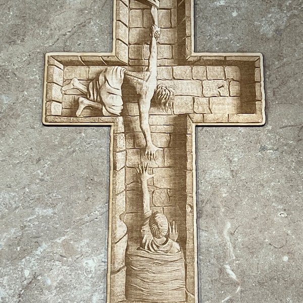 Digital Design File - Cross Well - Glowforge - Laser Ready - Engrave ...