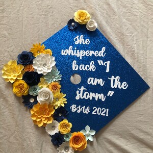 Sunflowers Graduation Cap Topper/ Sunflower Graduation Cap/ | Etsy