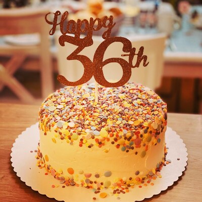 Thirty Six Cake Topper 36 Cake Topper Thirtysix Cake Topper - Etsy