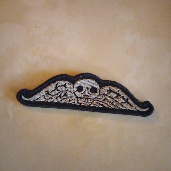 Deaths Head Tombstone - Embroidered Iron-on Patch - Etsy