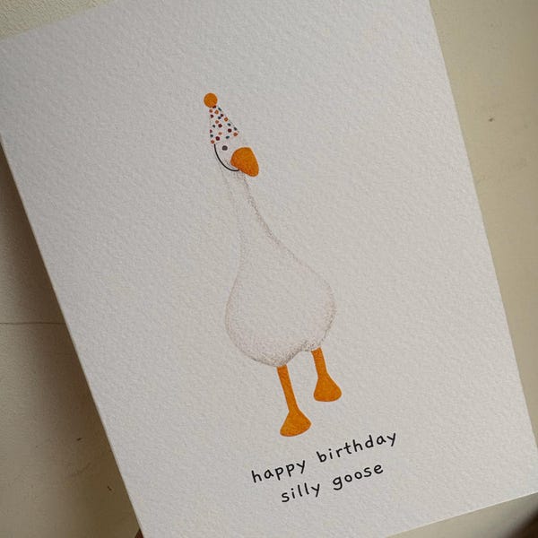 Cute Geese Sticker Pack, Handmade Farm Animal Laptop Stickers, Bird ...