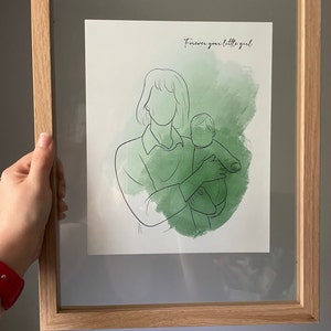 Custom Line Drawing Custom Fathers Day Gift Gift for Dad - Etsy