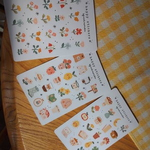 3 Matte Sticker Sheets, Sticker Pack, Sticker Bundle, Cute Stickers ...