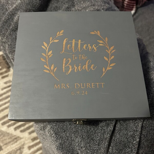 Letters to the Bride, Bridal Box Gift, Engagement Gift Box, Advice to ...