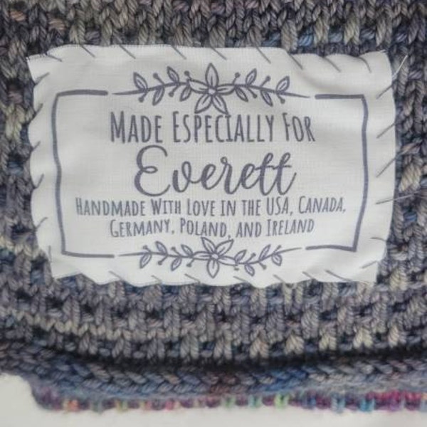 Made Especially for Rectangle Quilt Label/personalized Label/customized ...