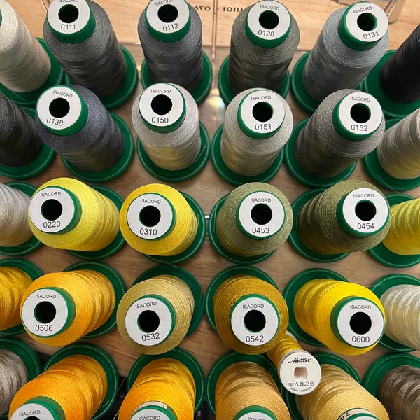 Isacord Spool Stickers | Embroidery Thread | Spool Sticker | Easy-to ...