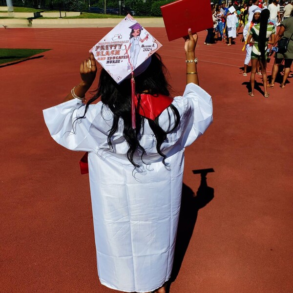 Custom Senior Graduation Cap Topper for Man, High School Boy Grad Cap ...