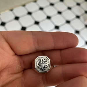 Oval Signet Ring Champion Number 1 Ring Sterling Silver | Etsy