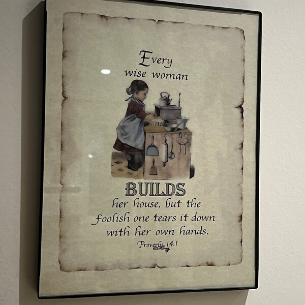 Matthew 1:23 Emmanuel God With Us 16 " X 20 " & 24" X 36" Large PRINT - Illustrated Bible Verse ...