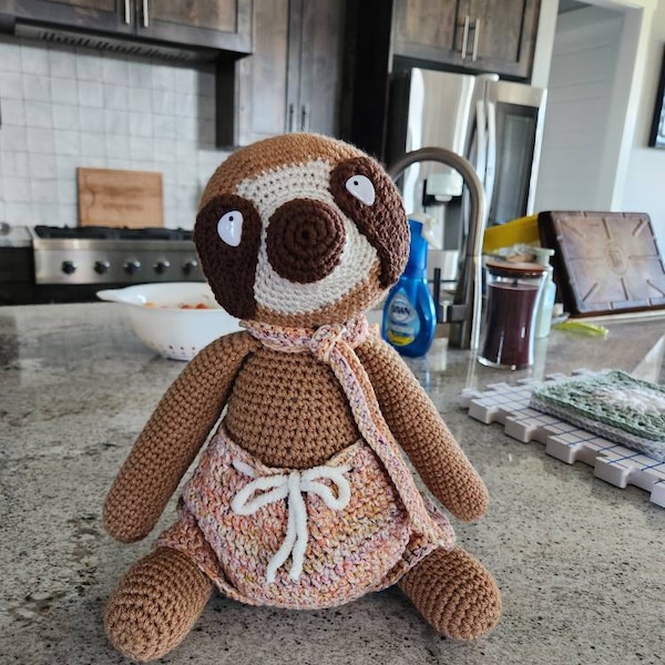 Crochet Sloth Pattern, Amigurumi Sloth Pattern PDF in Eng/fr, Crochet ...