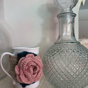 Crochet Flower Mug Cozy Instant Download PDF Pattern - Etsy