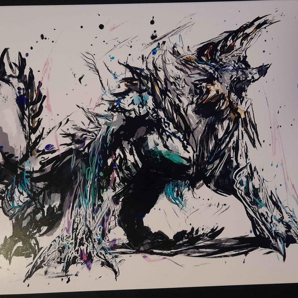 Fanart Print Final Fantasy X Bahamut Ink Fan Art - Etsy UK