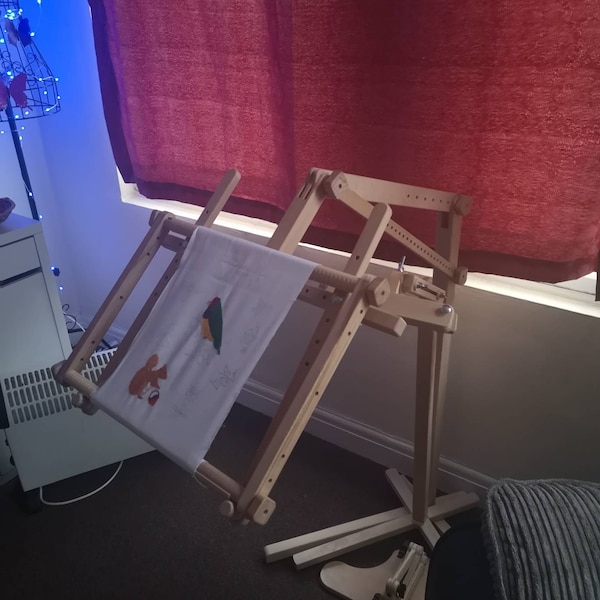 Needlework Floor-standing Type Stand Made of Natural Organic Beech Wood ...