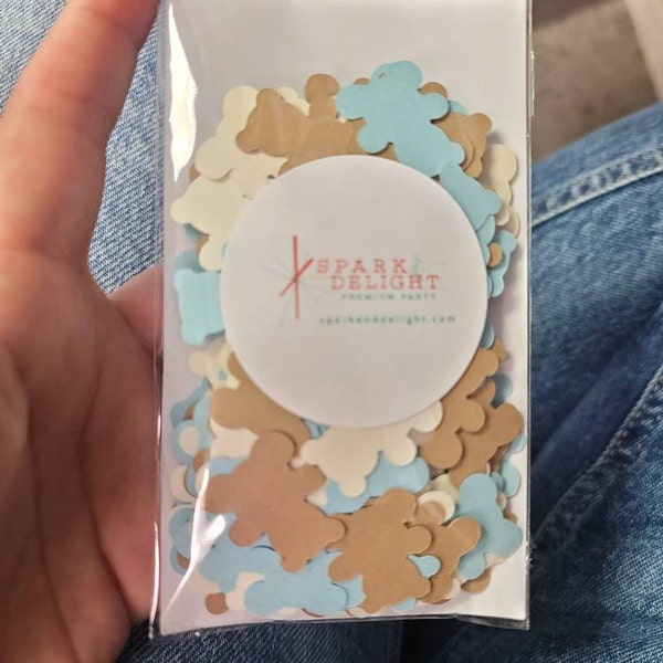 Teddy Bear Confetti, We Can Bearly Wait, Teddy Bear Baby Shower Decor ...