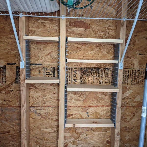 Made in USA Ezstudrack Shelving System- 8 Pack (4 Pair) of Ezstudracks ...