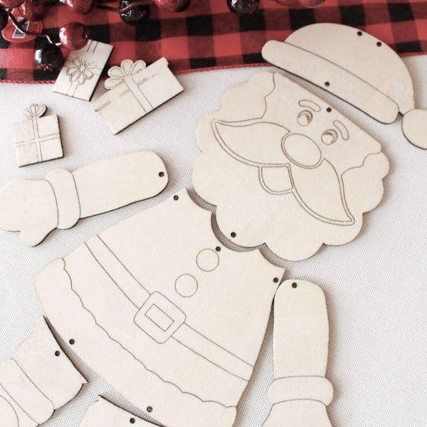Build Your Own Santa Claus Laser Cut Digital File | Cute Santa Claus ...