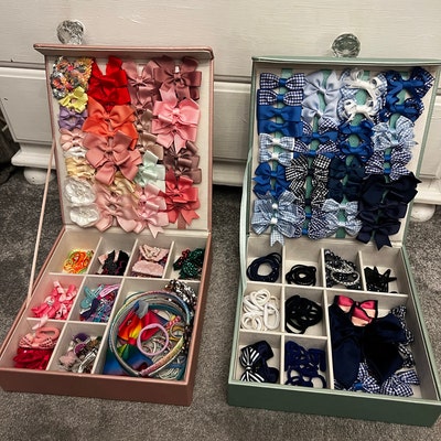 Girl's Hair Accessory Storage Box, Hair Clip Holder, Accessory ...