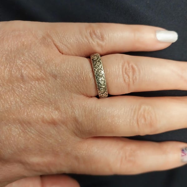 Woodland Rabbit Wedding Ring, Sterling Bunny Ring, Forest Nature Ring ...