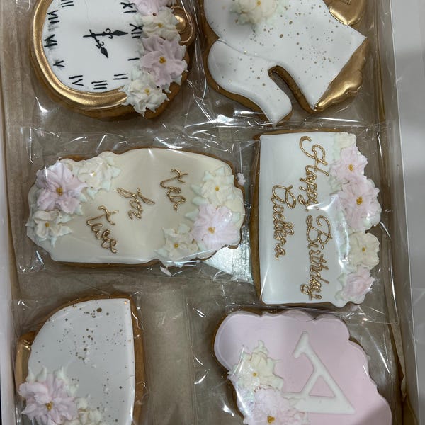 Tea for Two Themed Birthday Decorated Cookies, Party Favors, Luxury ...