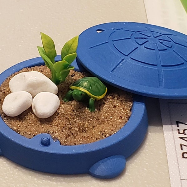 Mini Turtle Sandbox With Lid: PLA Storage Container - Etsy