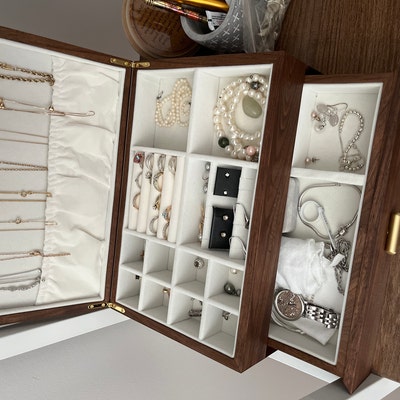 2 Layer Large Jewel Box, Large Jewellery Box, Functional Jewelry Box ...