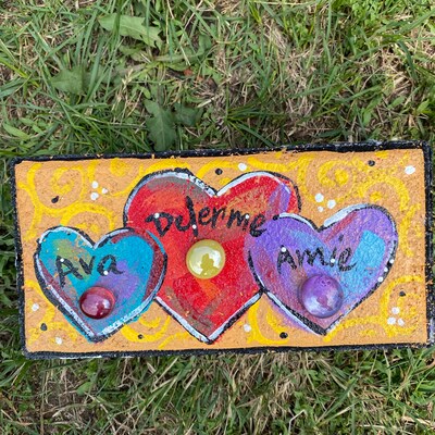 Painted Brick, Garden Brick, Cat, Cat Lovers, Cat Ladies, Garden Gift ...