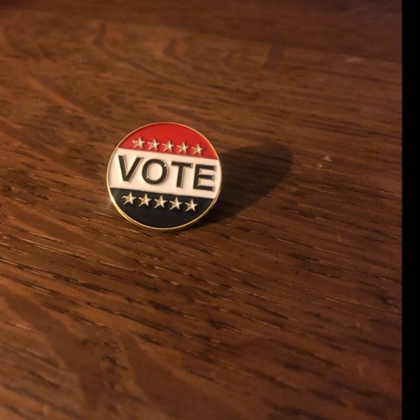 VOTE Soft Enamel Pin. Spread the Word to Get Out and VOTE! Each Pin ...