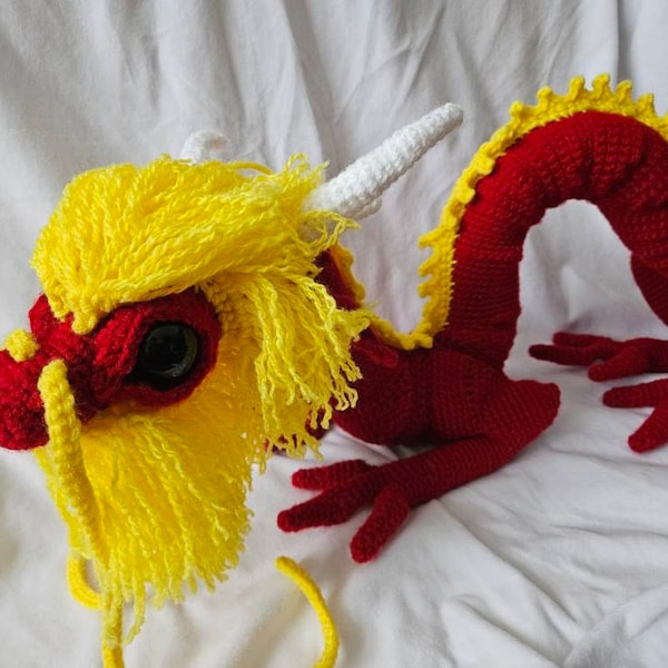 Eastern Dragon Crochet Amigurumi Pattern DIGITAL PDF by Crafty ...