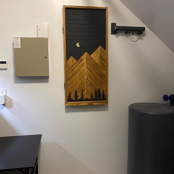 Rustic Electrical Panel Cover - Barn Door Art Design- Custom Sizes ...